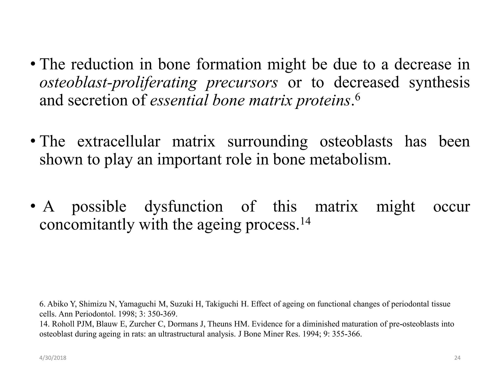 Ageing and the periodontium | PPTX