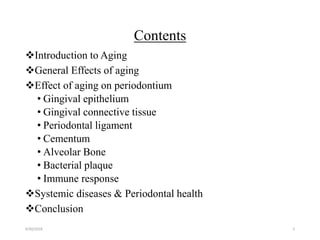Ageing and the periodontium | PPTX