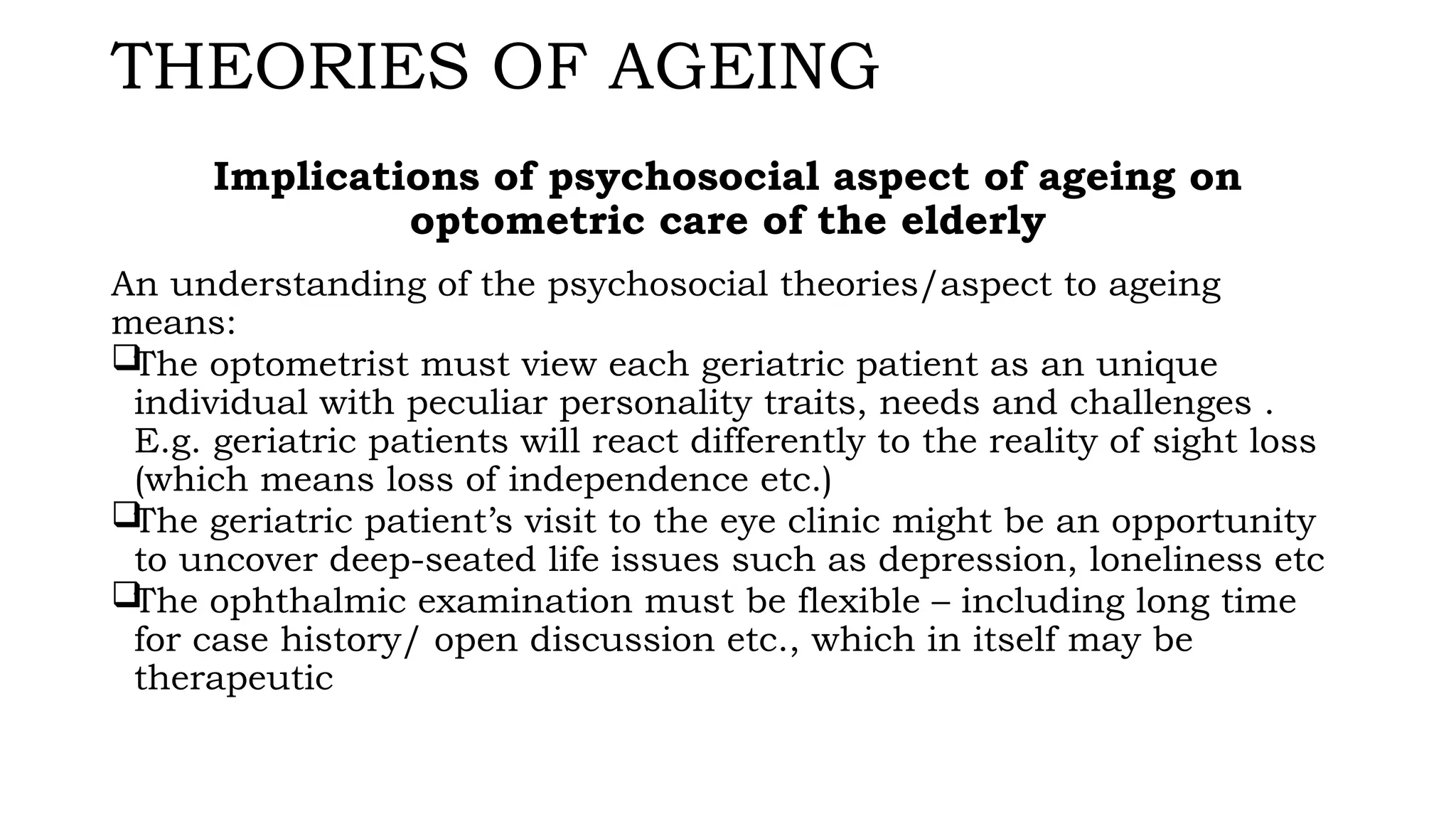 Ageing & theories of ageing.pptx how various people perceive aging | PPTX