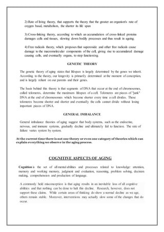 Ageing, theories of aging,history and physical examination | DOCX