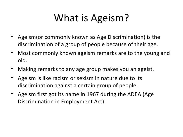 Ageism PowerPoint Presentation