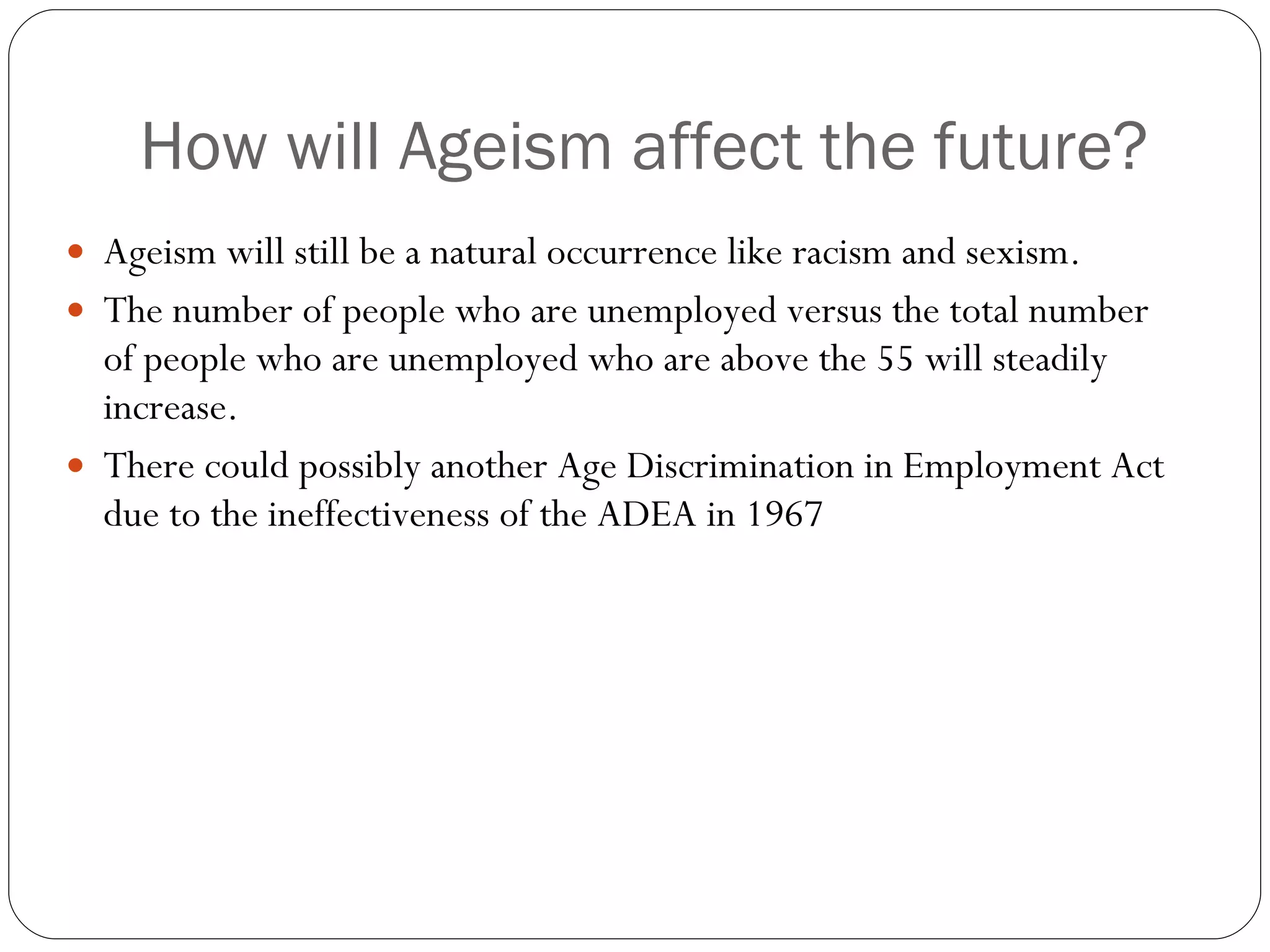 Ageism Power Point Presentation | PPT