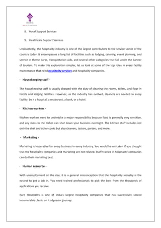 A gem in the hospitality industry | Rare Hospitality | PDF