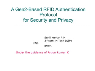 A gen2 based rfid authentication protocol | PPT