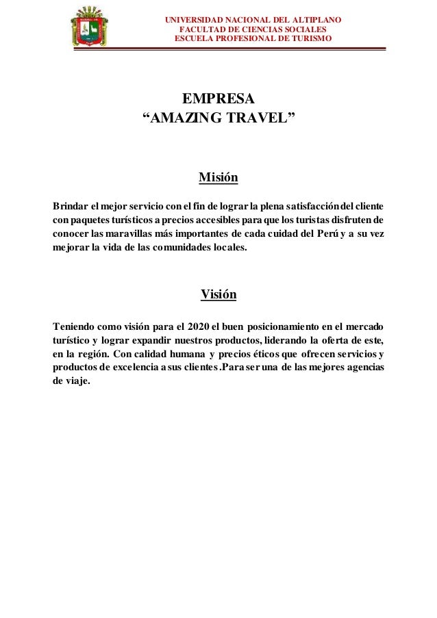 Agencia de viaje amazing travel