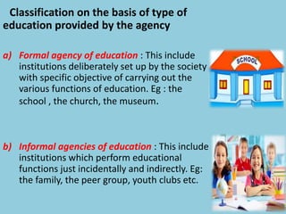 Agencies of education | PPTX