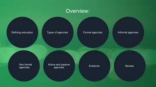 Agencies of education | PPTX
