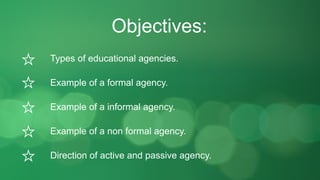 Agencies of education | PPTX