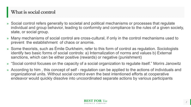 Agencies of social control.pptx | Law