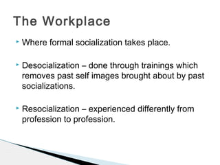 Agencies of socialization | PPT