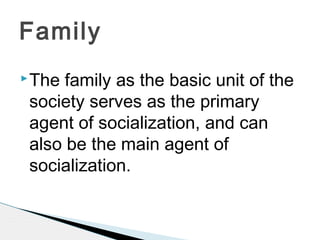 Agencies of socialization | PPT