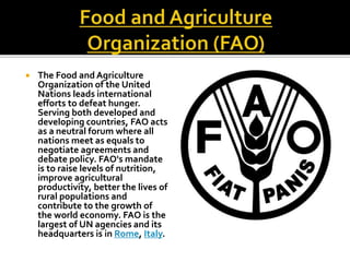 Agencies of uno | PPTX