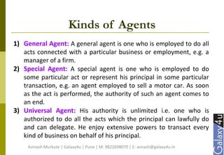 Agency under section 182 of The Indian Contract Act, 1872 | PPT | Law