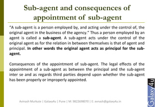Agency under section 182 of The Indian Contract Act, 1872 | PPT | Law