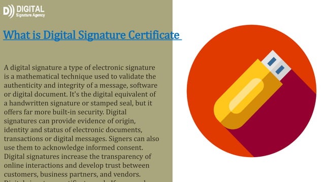 Digital Signature provider in Delhi | PPTX