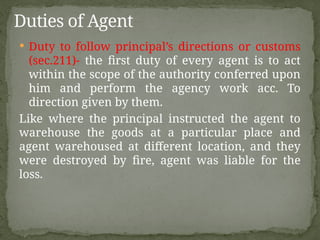 Agency.pptx including the introduction and duties of agent | PPT