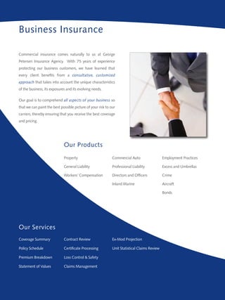 George Petersen Insurance Agency Overview | PDF