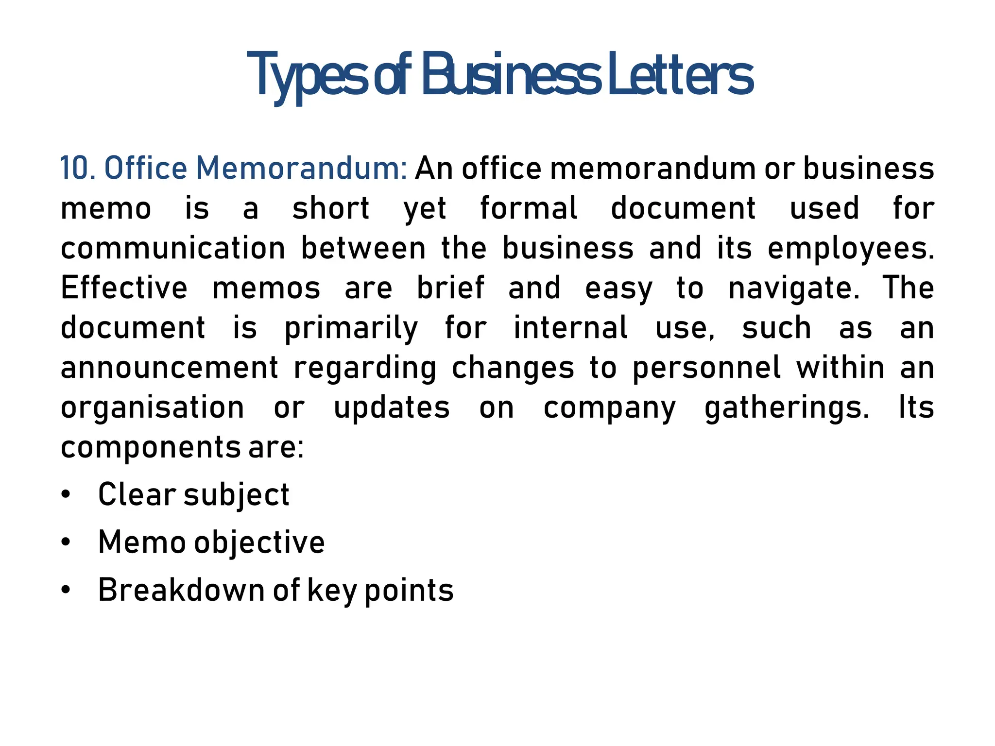 Agency Correspondences in Business: Its Significance and Types | PPTX