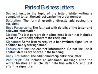 Agency Correspondences in Business: Its Significance and Types | PPTX