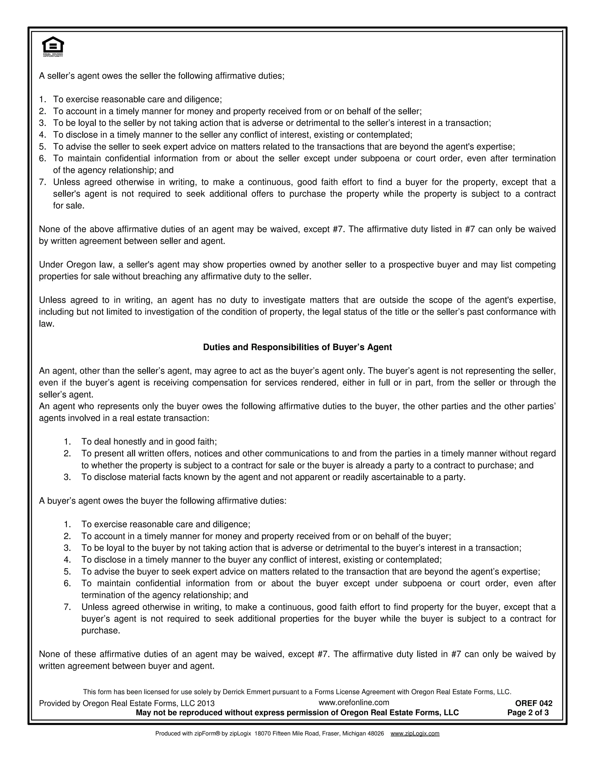 Agency disclosure pamphlet | PDF