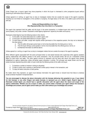 Agency disclosure pamphlet | PDF