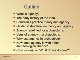 Agency Theory in archaeology_presentation | PPT