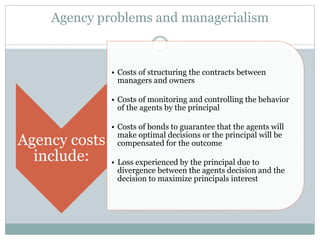 Agency Problem and Managerialism.pptx