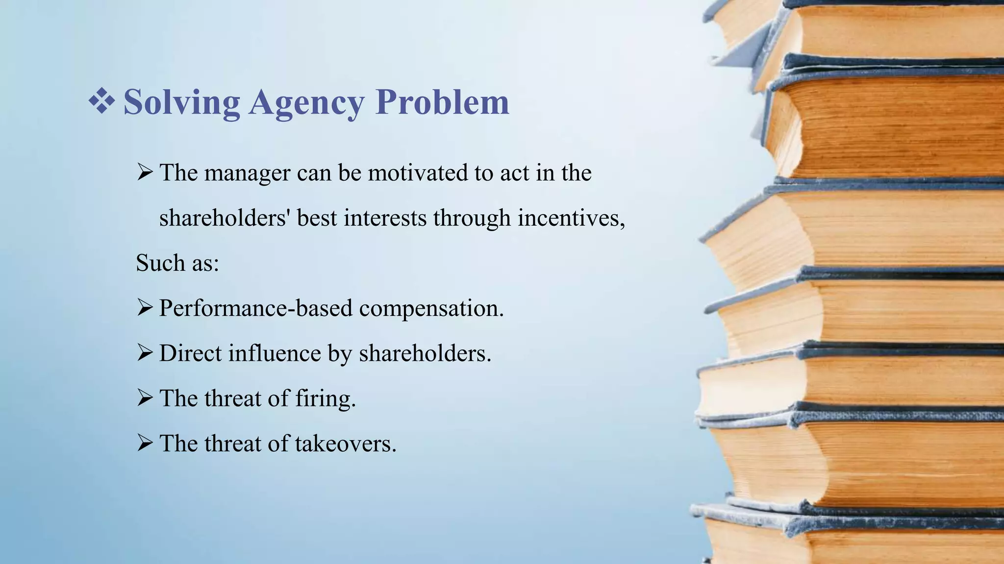 (Agency problem) Code (bus 203 ) | PPTX