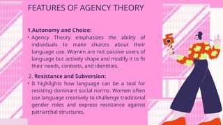 Language & Gender about AGENCY THEORY.pptx