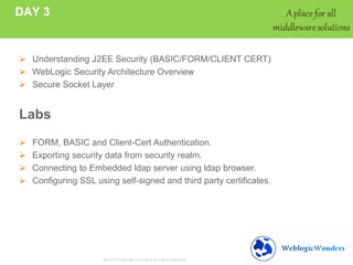 Oracle Weblogic Server training and consultation | PPT