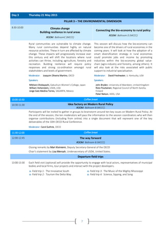 OECD Rural Conference, Memphis, 19-21 May 2015 - Event Guide | PDF