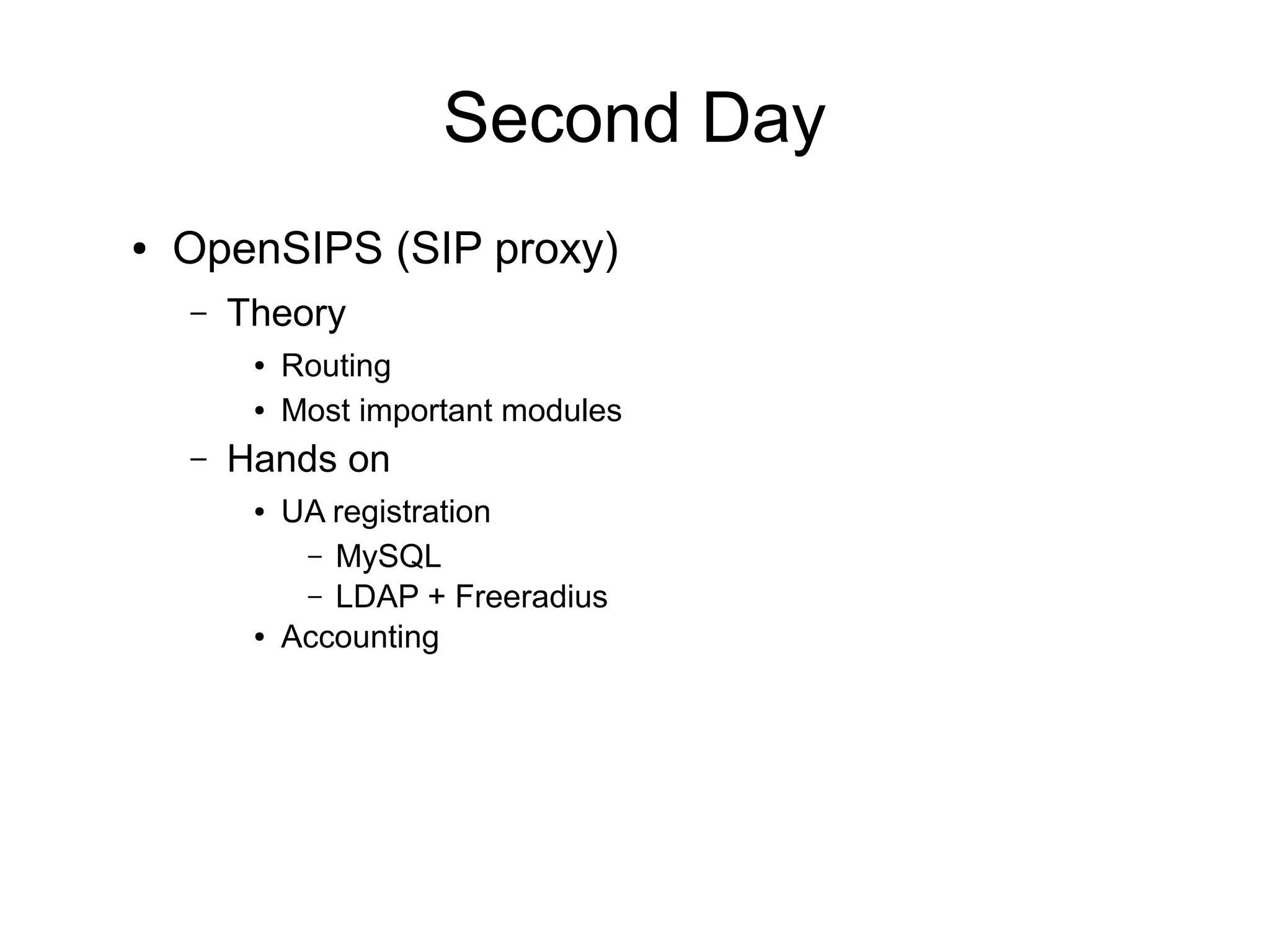 SIP Tutorial/Workshop 0 | PPT