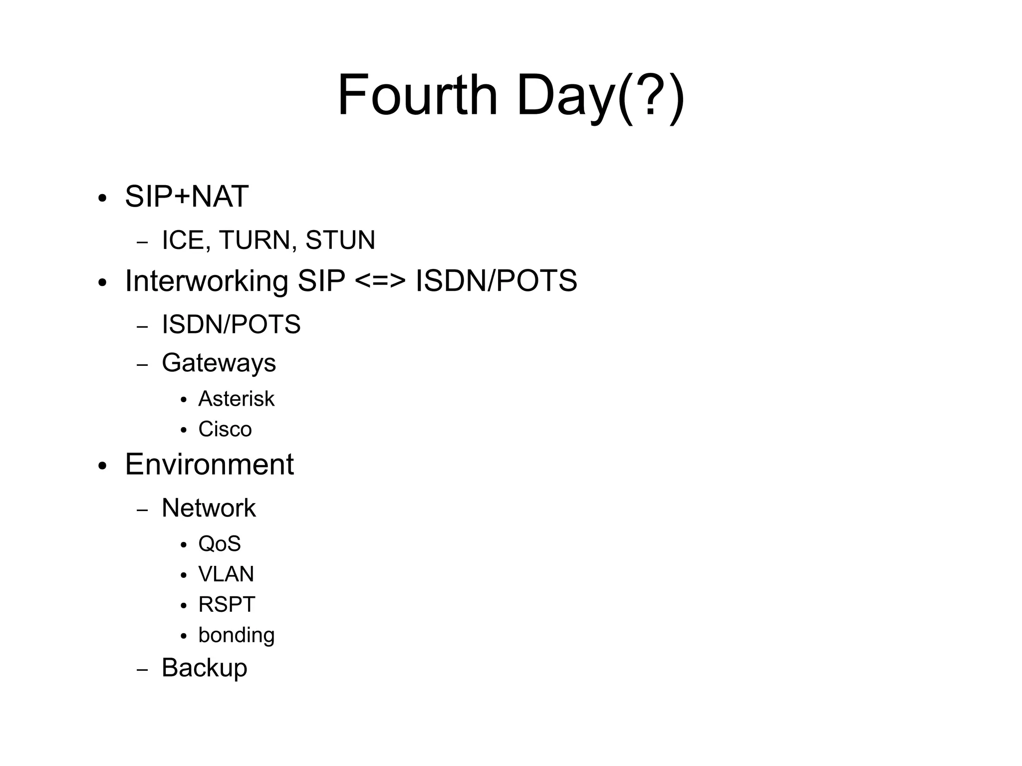 SIP Tutorial/Workshop 0 | PPT