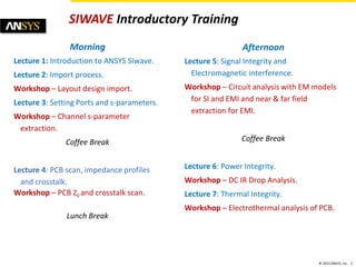 Electromagnetics and Electronics Simulation Training Agenda | PPTX