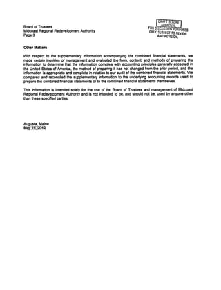 Agenda 01 statement on audit standards 114 letter | PDF