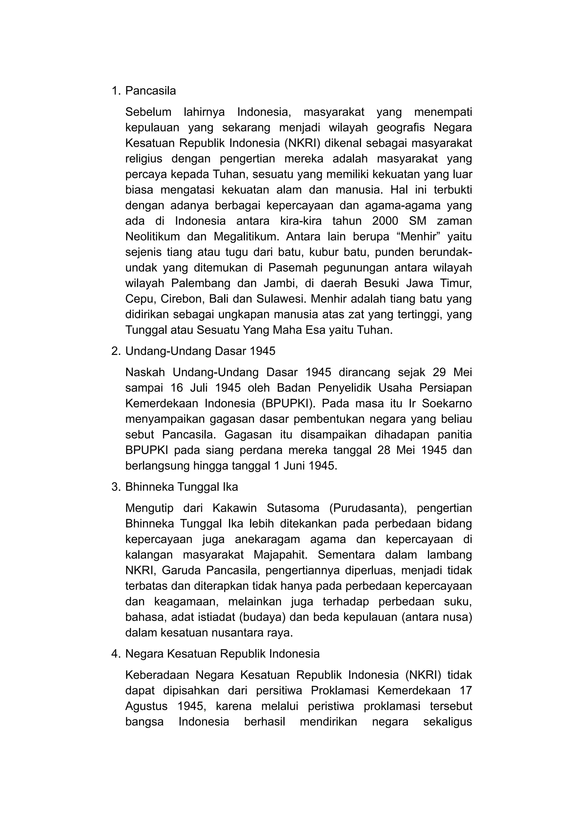 WAWASAN KEBANGSAAN DAN NILAI NILAI BELA NEGARA | PDF