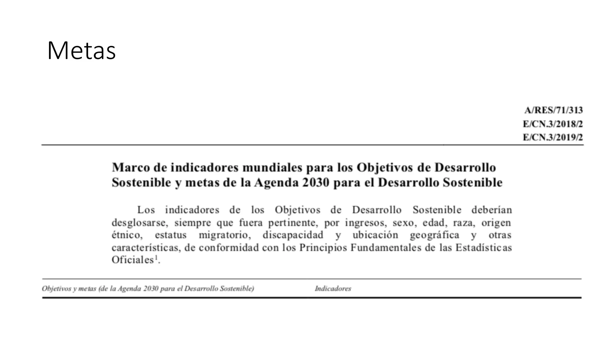 Agenda 2030 objetivos y metas | PDF