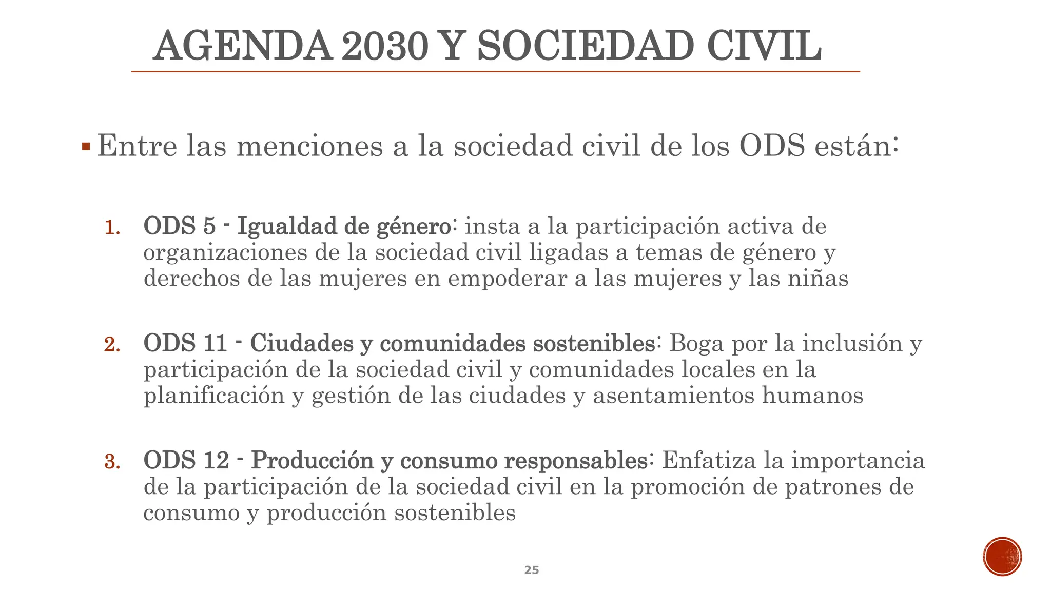 Agenda 2030, Objetivos de Desarrollo Sostenible (ODS) y organizaciones ...