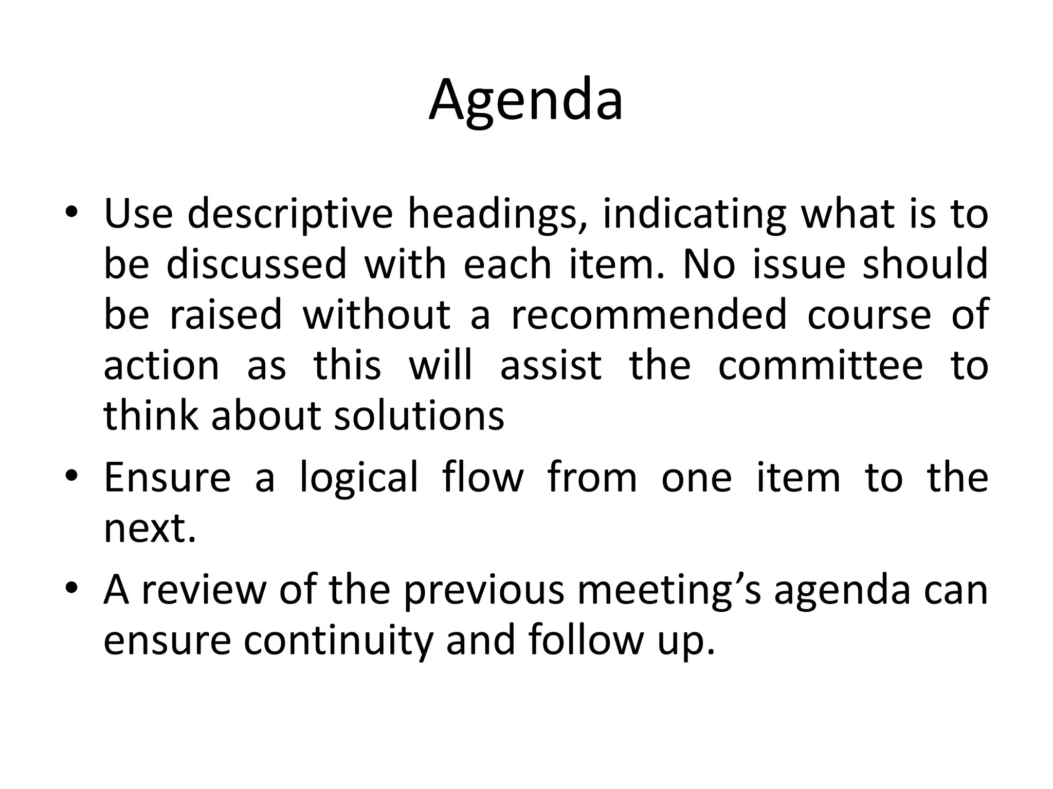 Agenda and meeting minutes | PPTX