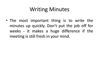 Agenda and meeting minutes | PPTX