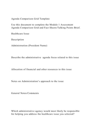 Agenda Comparison Grid TemplateUse this document to complete t.docx