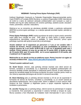 Agenda curs_Psychological First Aid (PFA) Training_Headington Institute_final.doc