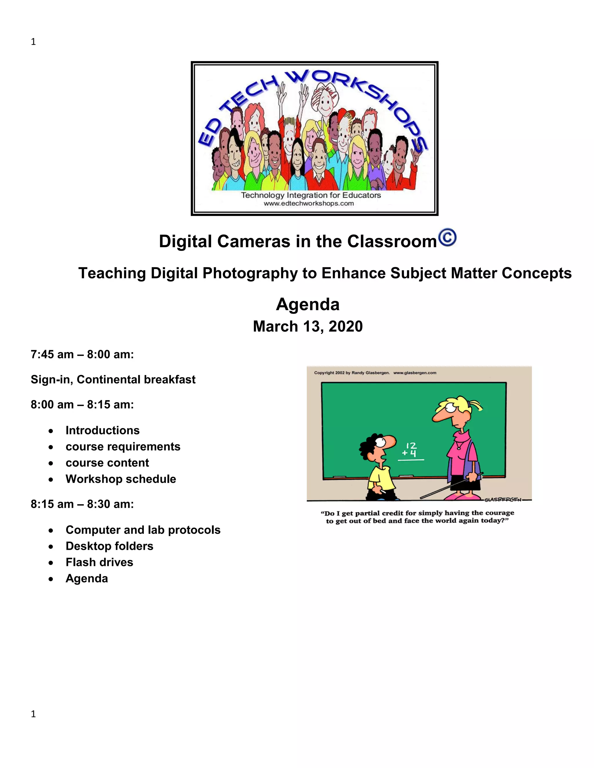 Agenda Digital Cameras In The Classroom05 | PDF