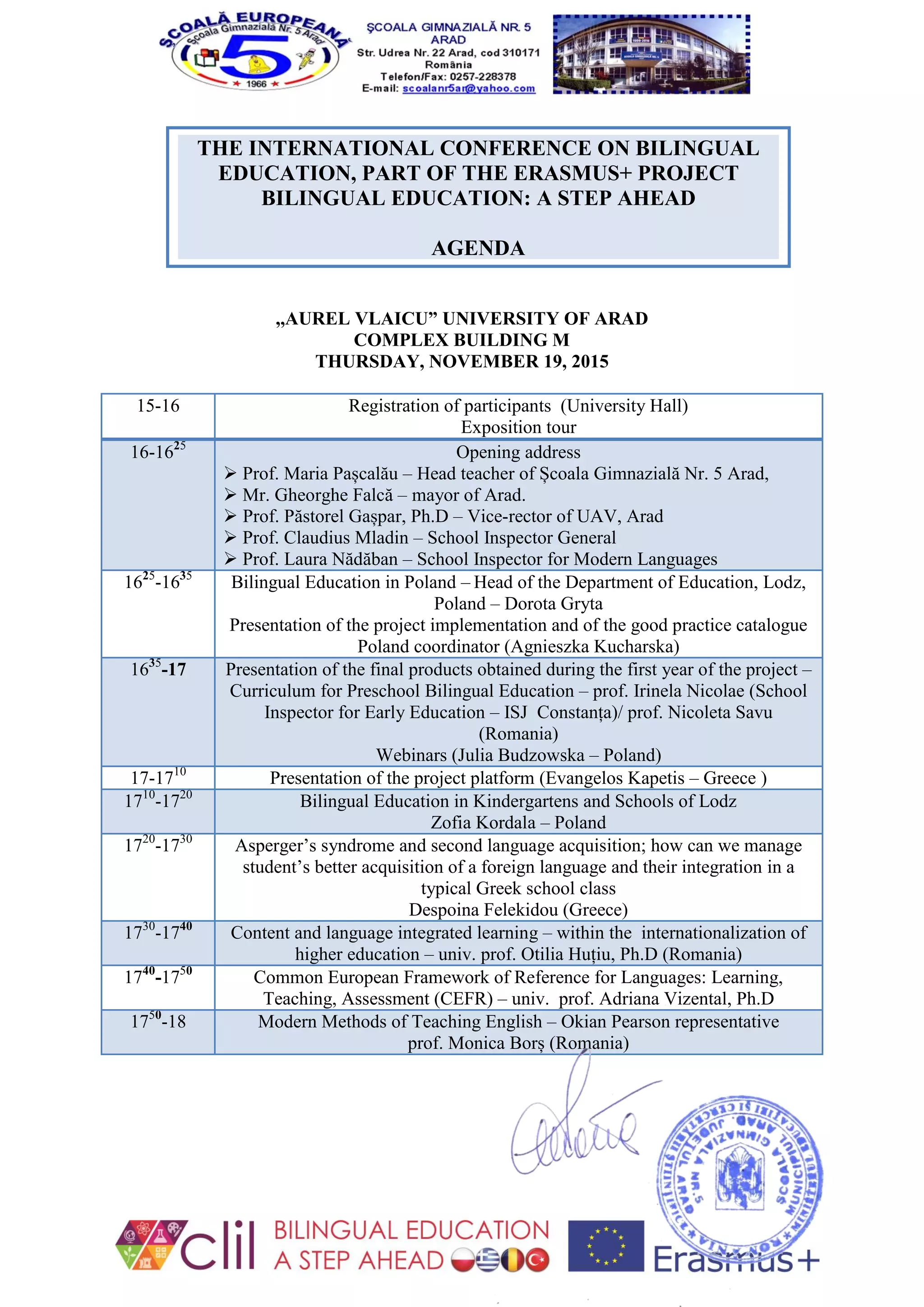 Agenda english | PDF