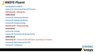 Agenda ANSYS training | PPTX
