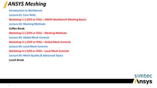 Agenda ANSYS training | PPTX