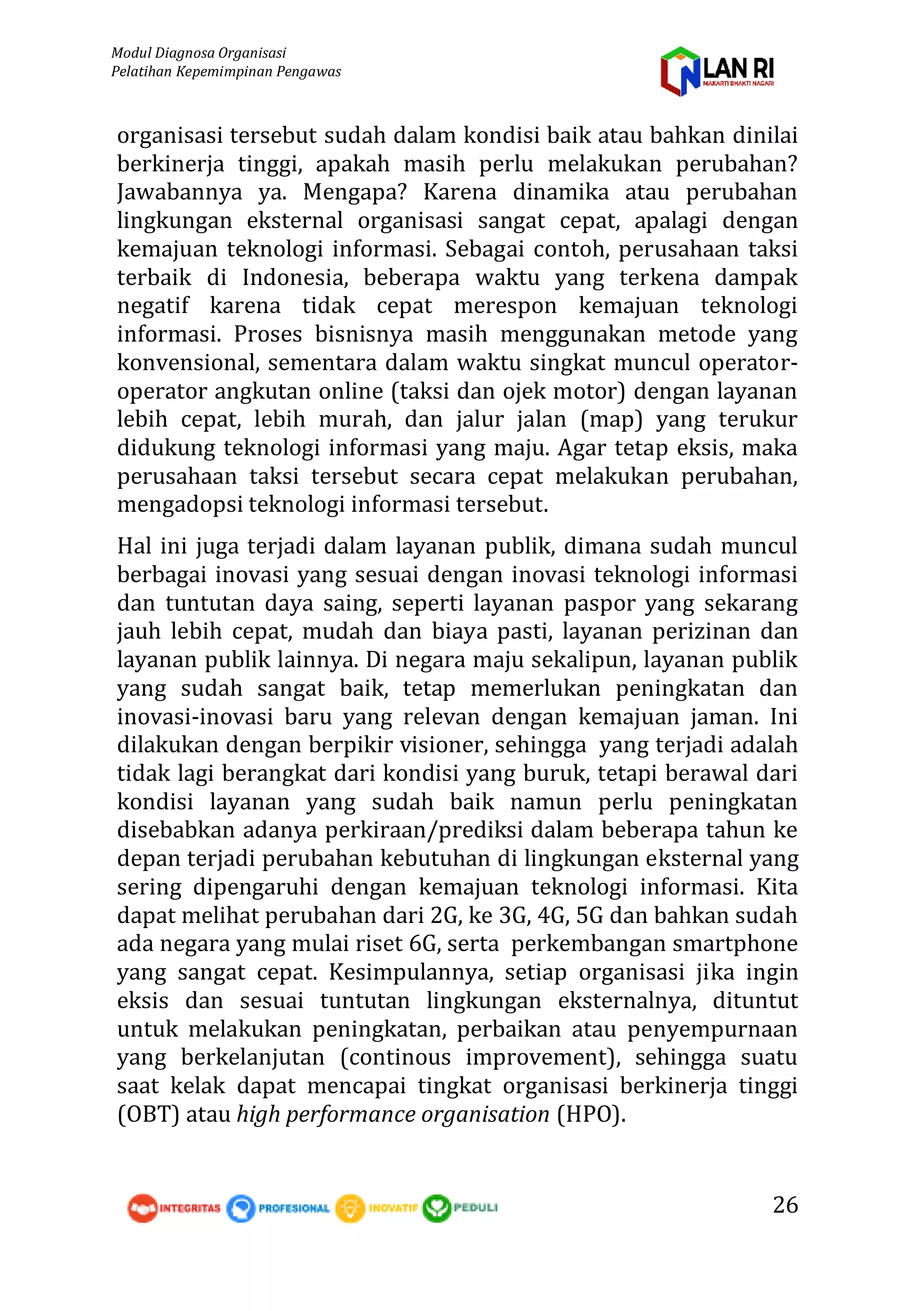 Agenda ii pkp-modul diagnosa organisasi- | PDF