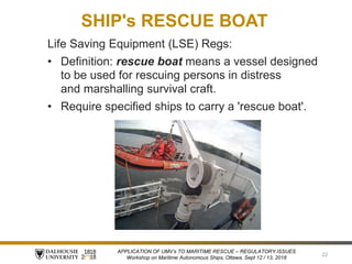 The Application of Unmanned Marine Vehicles to Maritime Rescue - John ...