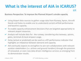 ICARUS @ 27th ACRIS Meeting (February 2020, London) | PDF