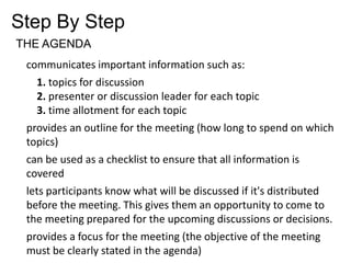 Agenda&minutes of meeting | PPTX
